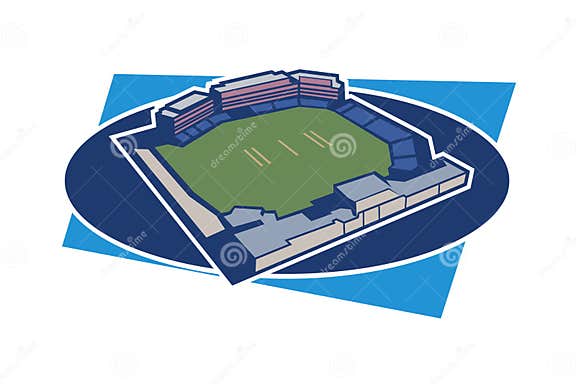 Simple Cricket Stadium Icon, Sport Icon, Flat, Cricket Stadium Vector ...