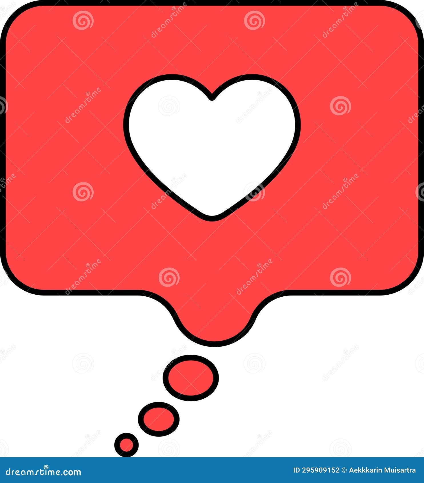 Text Box with White Heart in the Middle Stock Vector - Illustration of ...