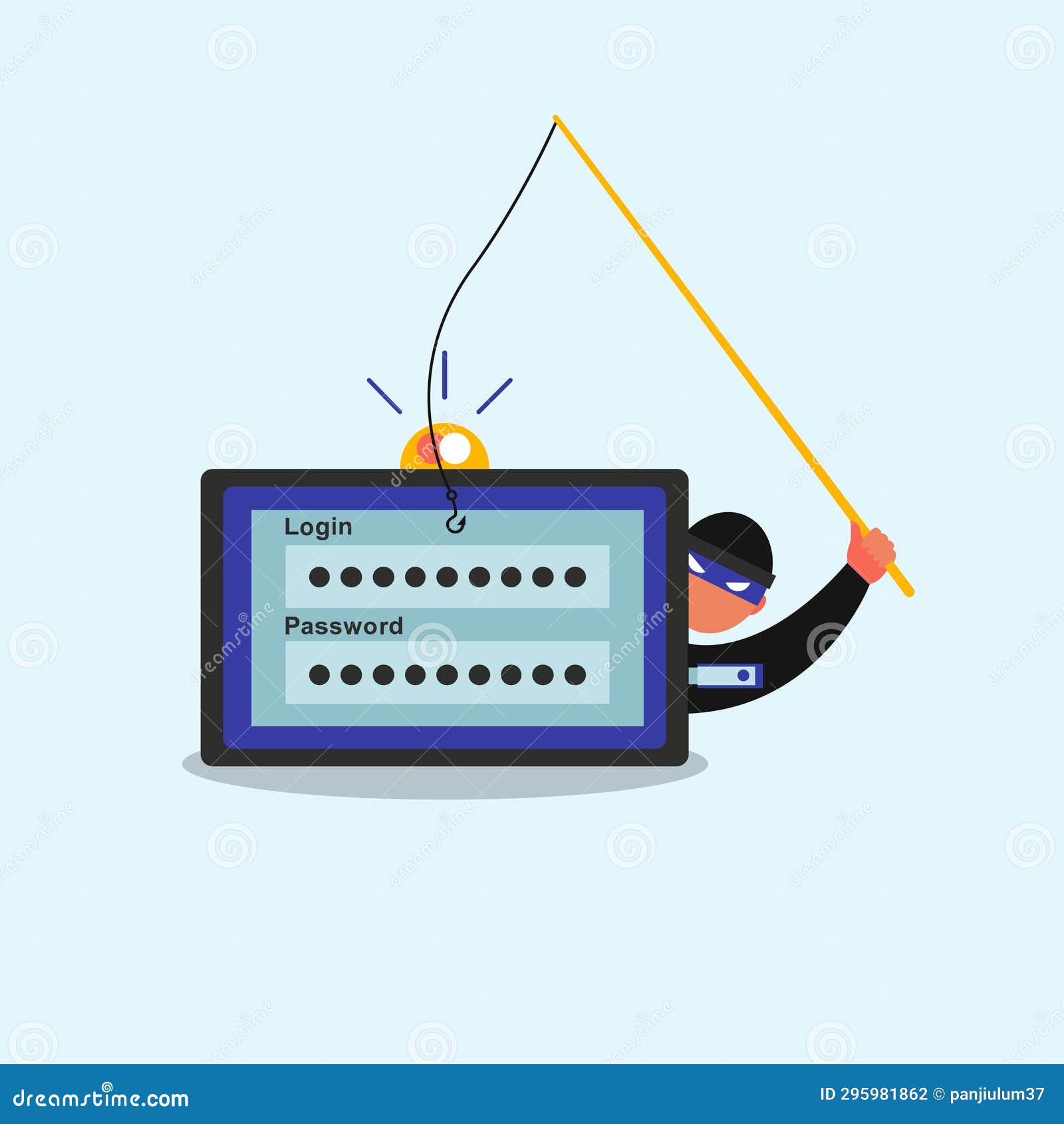 Visualizing The Role Of A Cyber Security Analyst Cartoon Vector ...