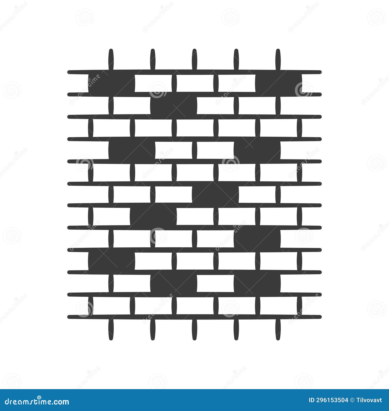 Brick Wall Glyph Icon Isolated on White Background.Vector Illustration ...