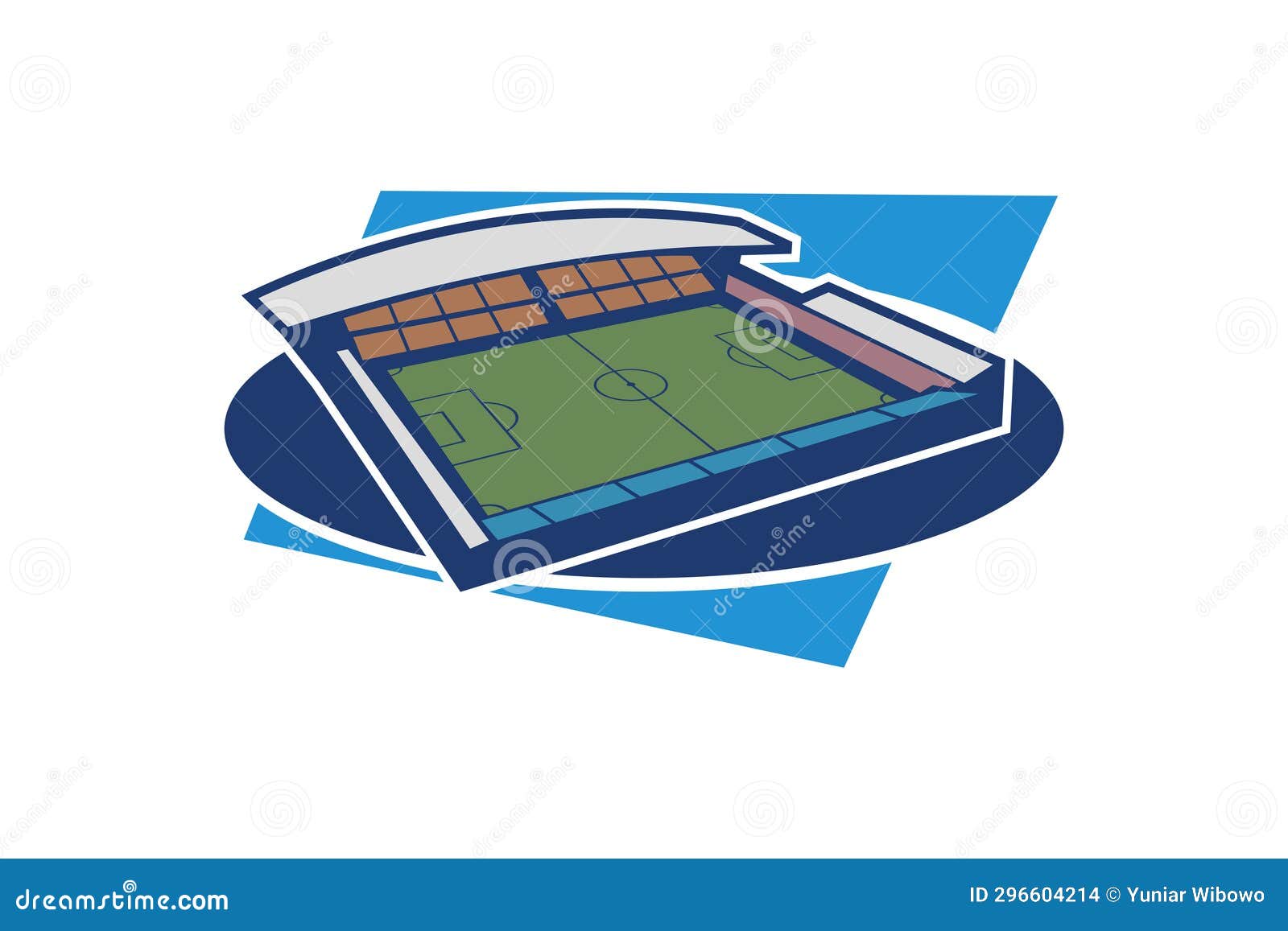 Simple Football Stadium Icon, Sport Icon, Flat, Football Stadium Vector ...