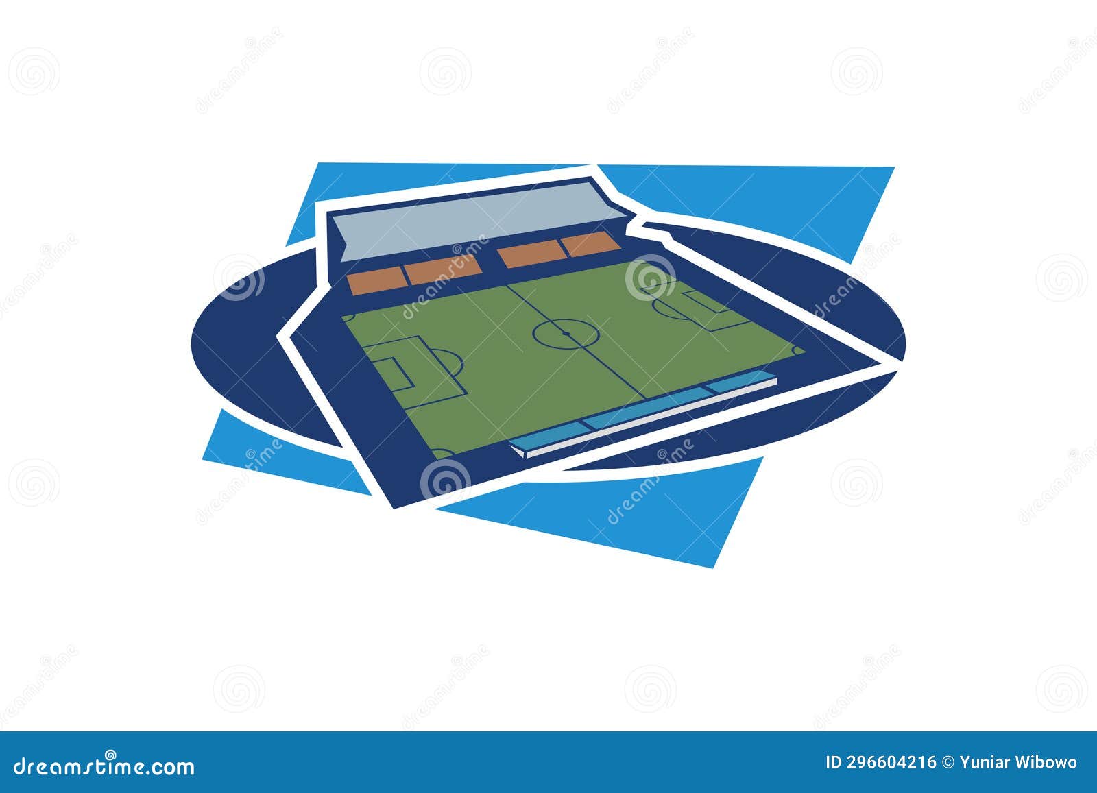 Simple Football Stadium Icon, Sport Icon, Flat, Football Stadium Vector ...