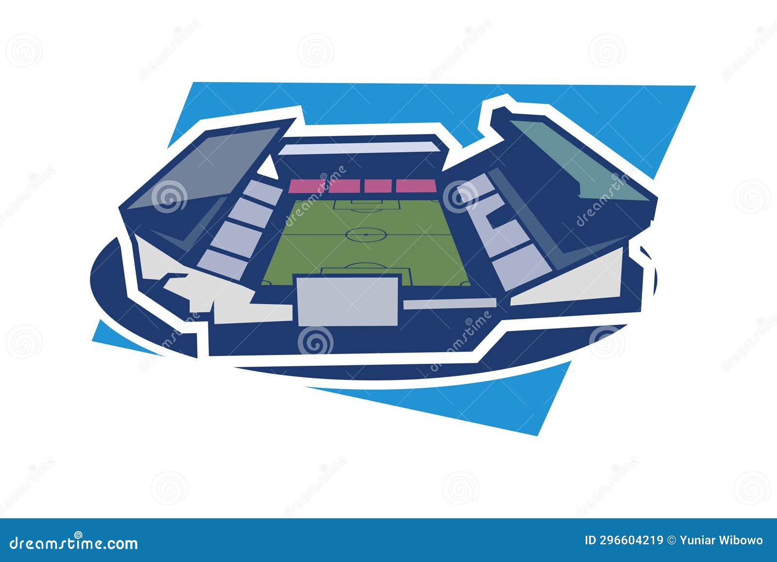 Simple Football Stadium Icon, Sport Icon, Flat, Football Stadium Vector ...