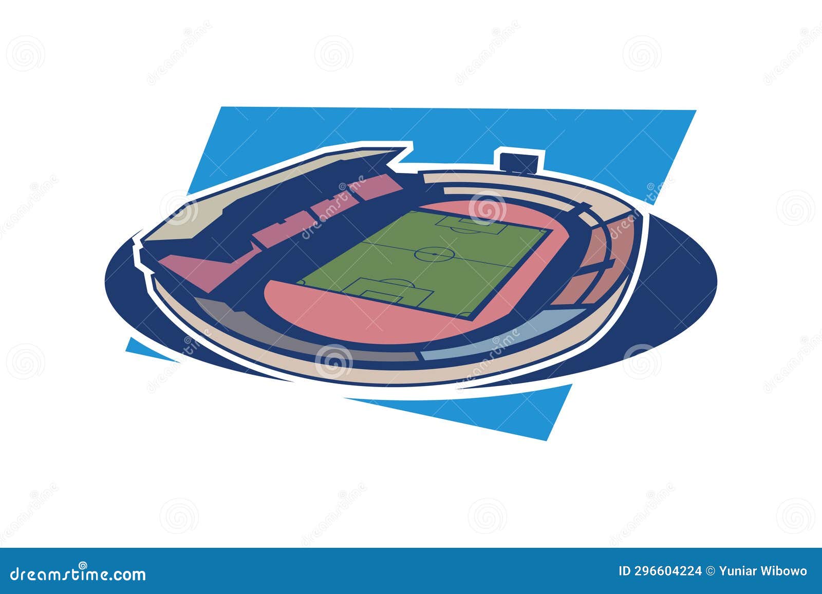 Simple Football Stadium Icon, Sport Icon, Flat, Football Stadium Vector ...