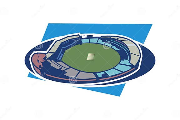 Simple Cricket Stadium Icon, Sport Icon, Flat, Cricket Stadium Vector ...