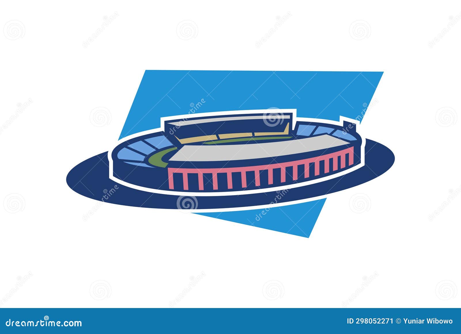 Simple Football Stadium Icon, Sport Icon, Flat, Football Stadium Vector ...