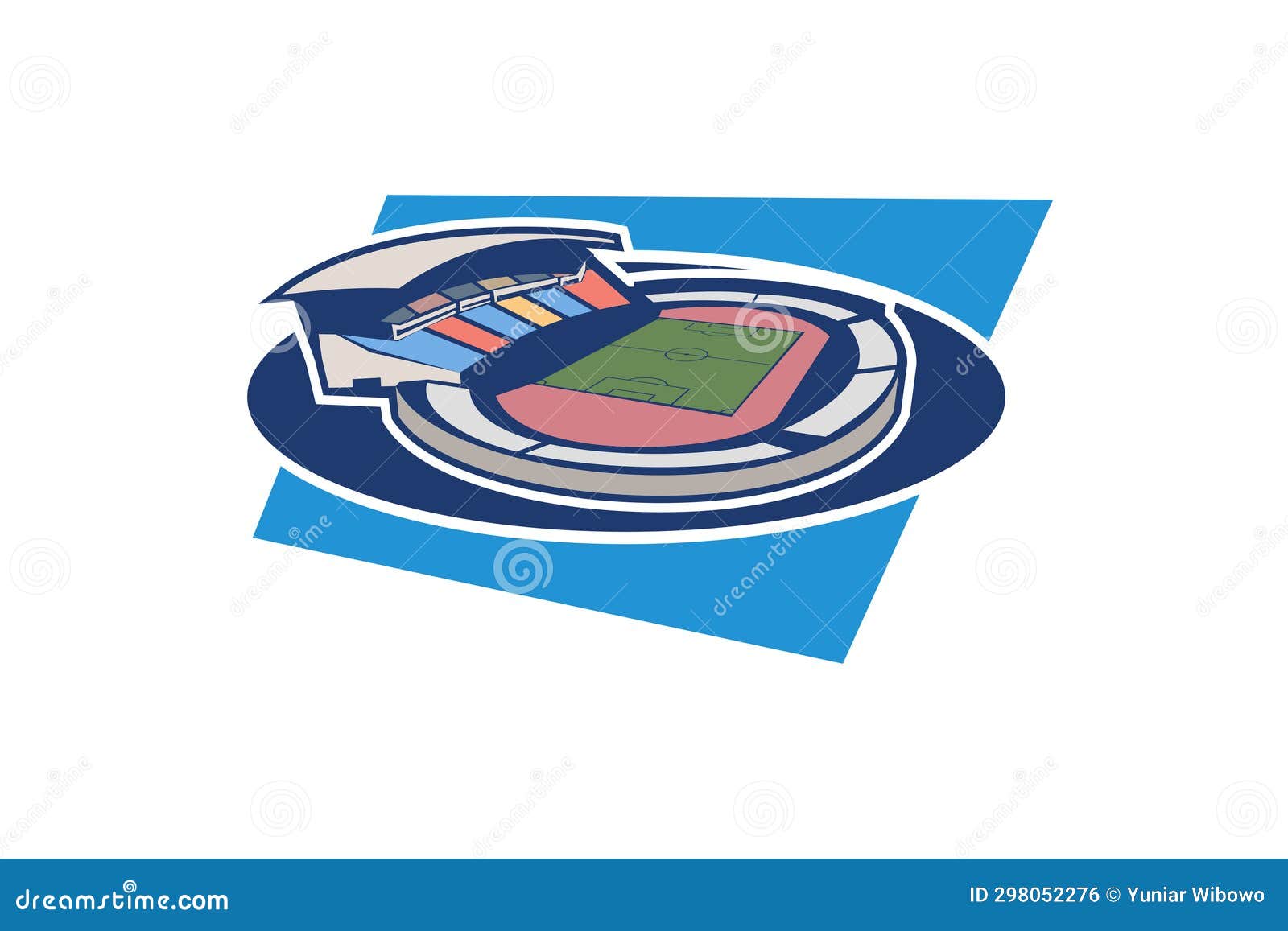 Simple Football Stadium Icon, Sport Icon, Flat, Football Stadium Vector ...