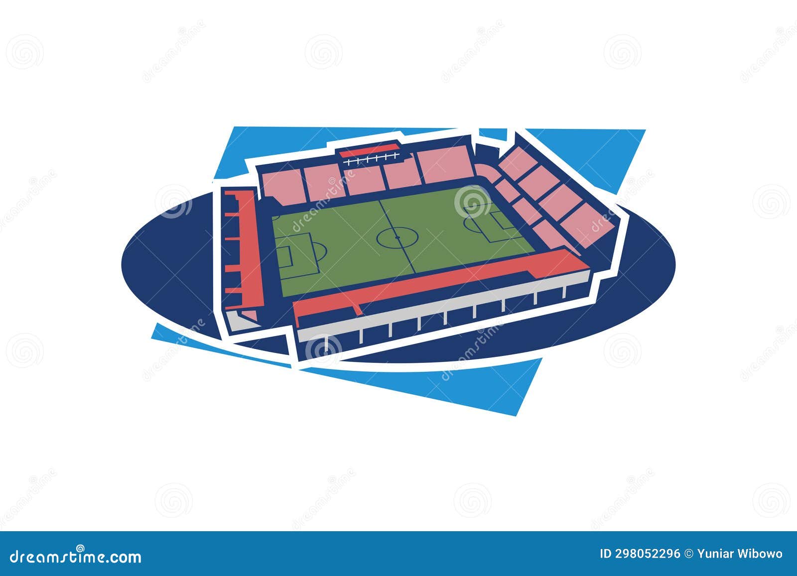 Simple Football Stadium Icon, Sport Icon, Flat, Football Stadium Vector ...