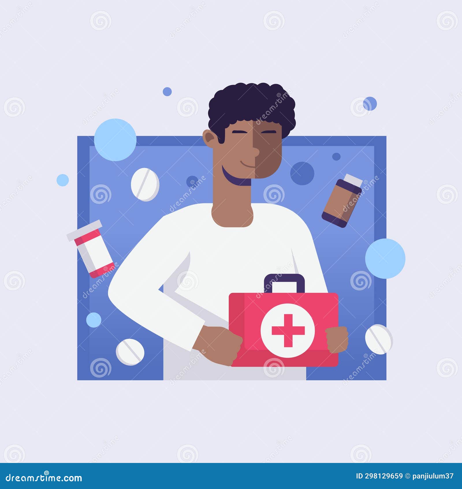 Vector Medical Support Man Illustrations Editorial Stock Image ...