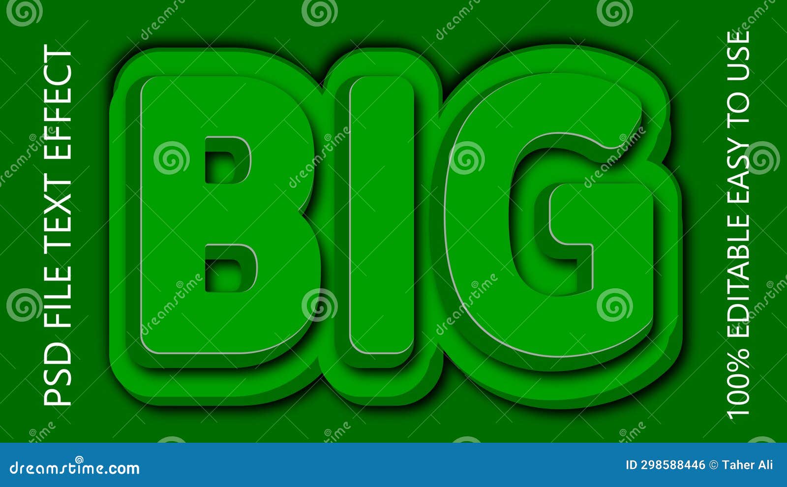 Big Text Effect Jpeg File Digital Download Stock Illustration ...