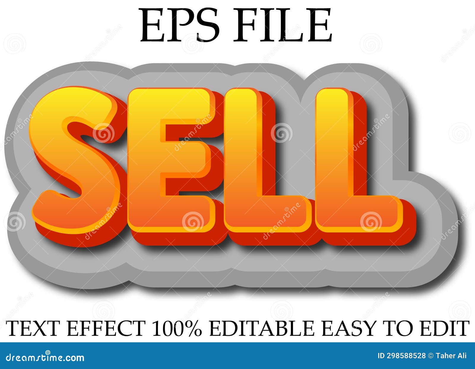 Sell Text Effect Jpeg File Digital Download Stock Illustration ...