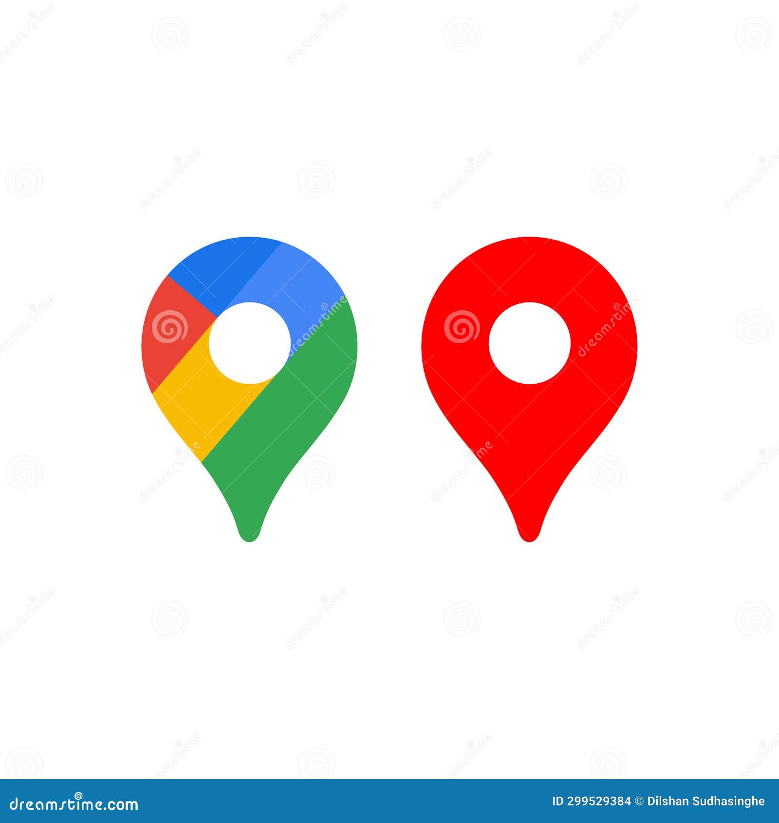 Google Map Pointer Icon. GPS Location Symbol. Vector Illustration Stock ...