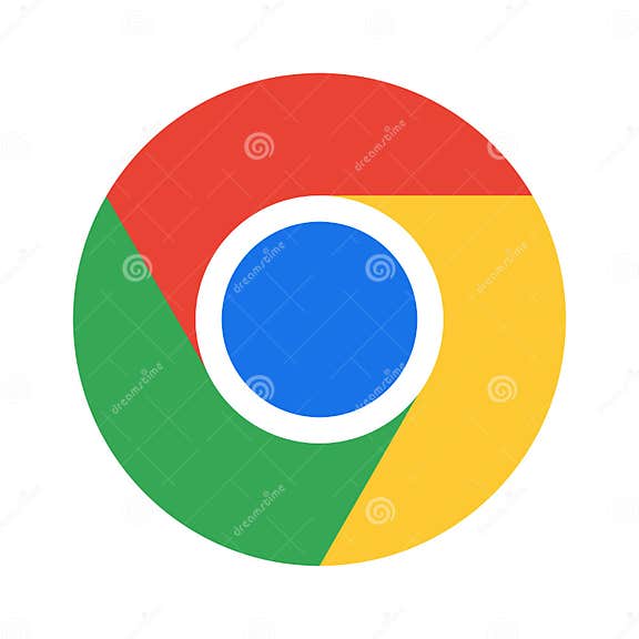 Mobile Google Chrome Logo Icon. Editorial Stock Vector. Google Chrome App Flat Icon Clipart ...