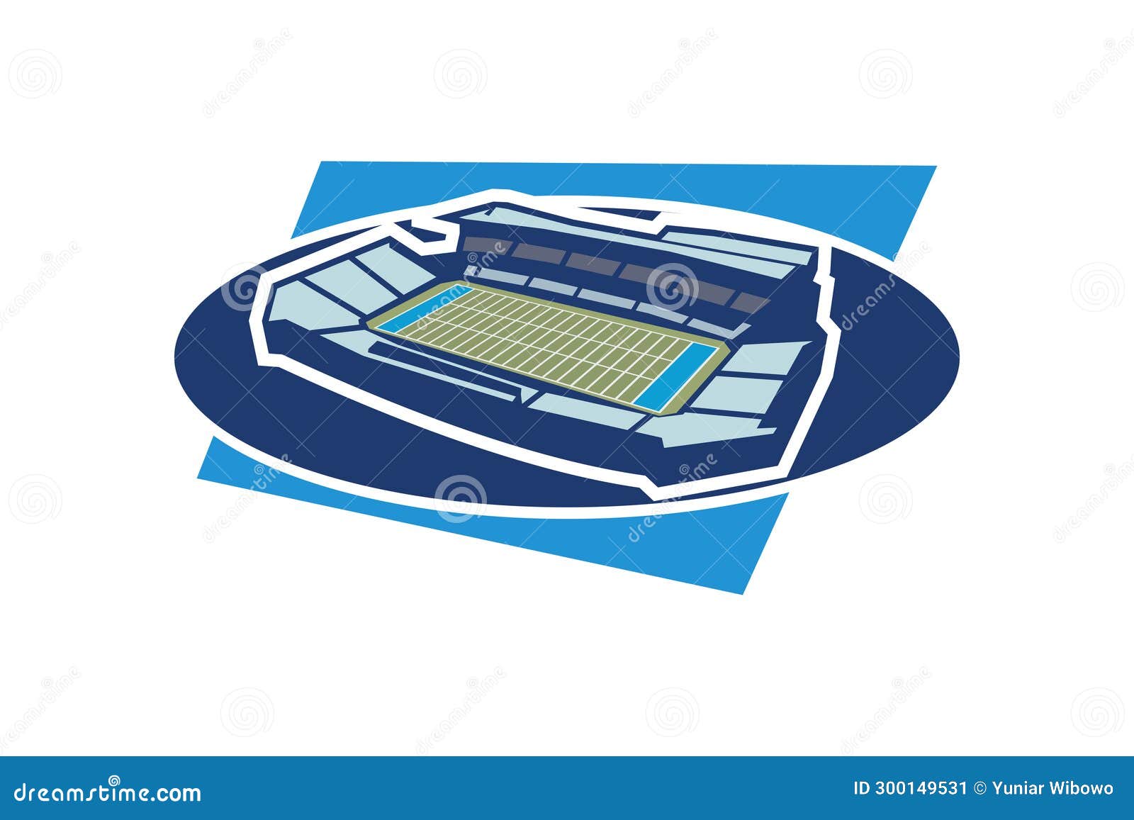 Simple American Football Stadium Icon, Sport Icon, Flat, Football ...