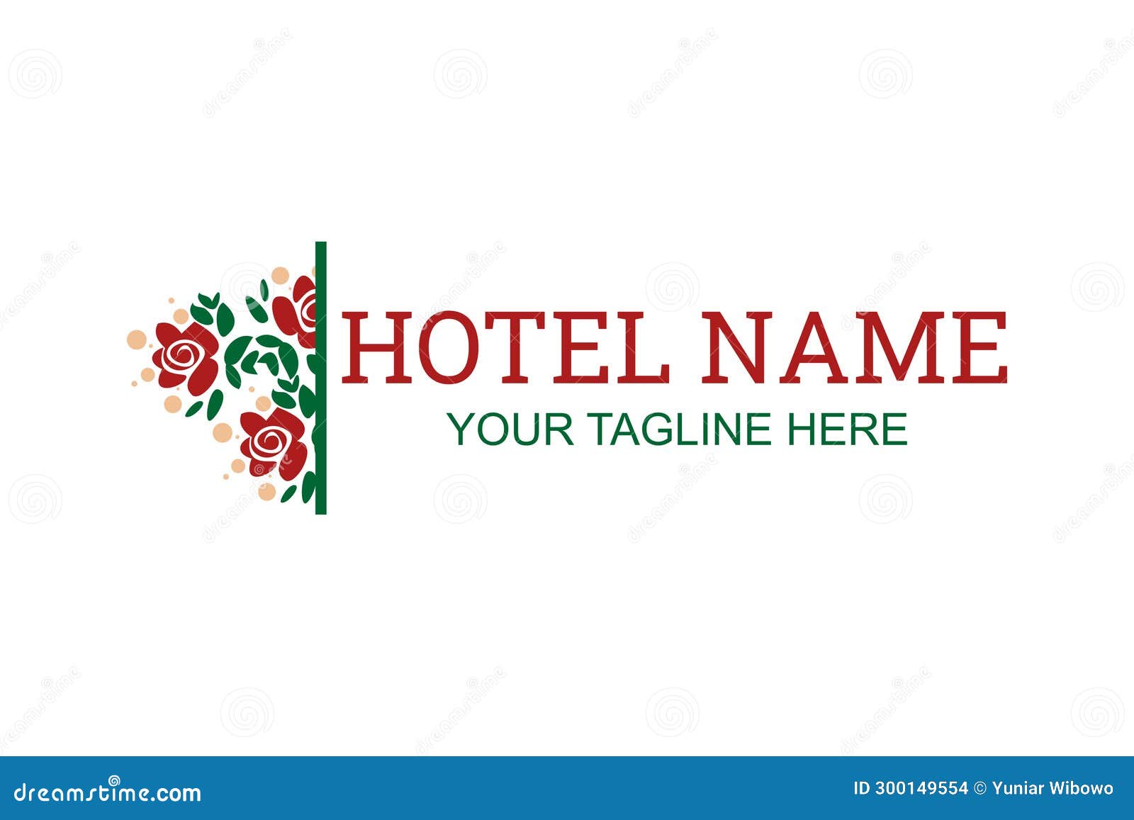 Flower Hotel Logo Vector Illustration. Suitable for Business Company ...