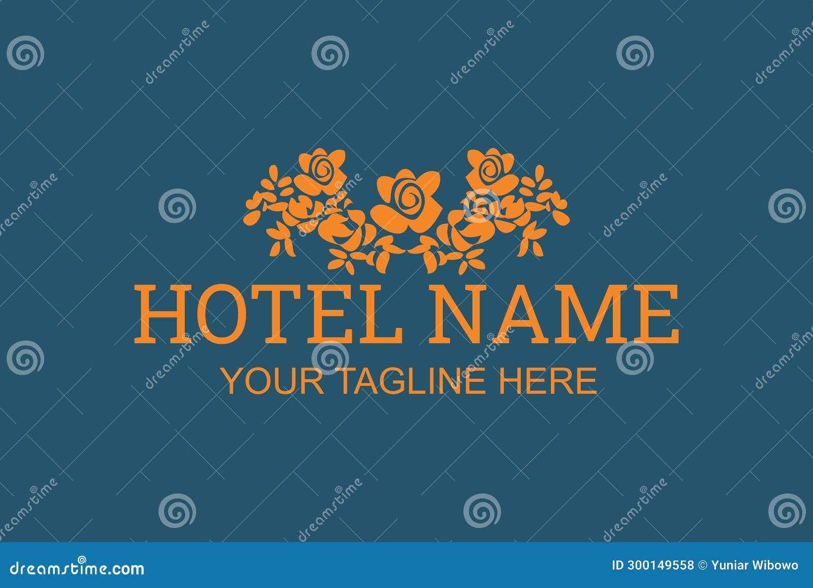 Flower Hotel Logo Vector Illustration. Suitable for Business Company ...