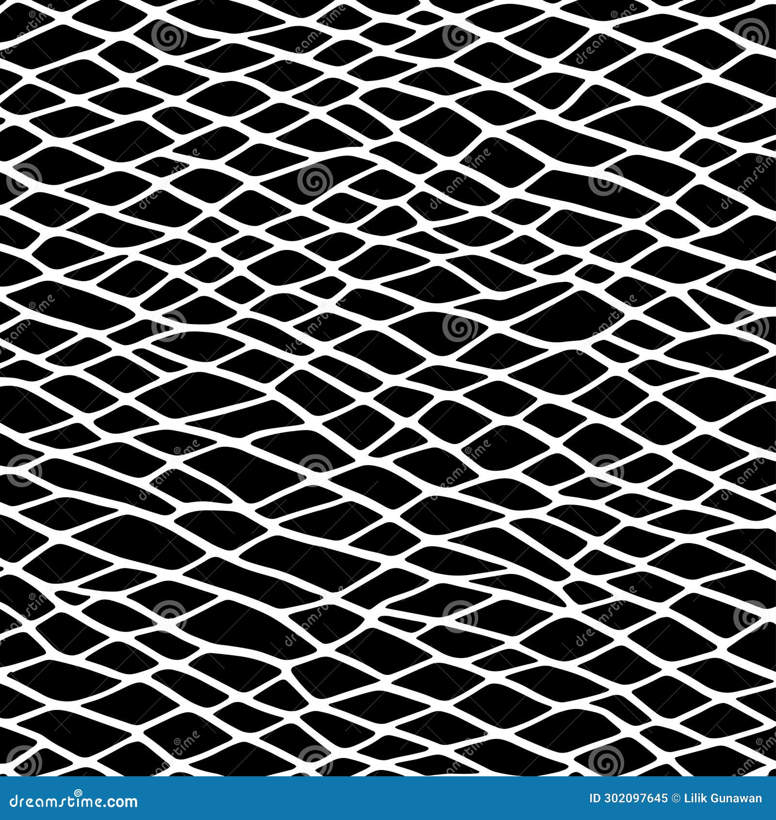 Black and White Abstract Pattern, Fishing Net Motif Stock Vector ...