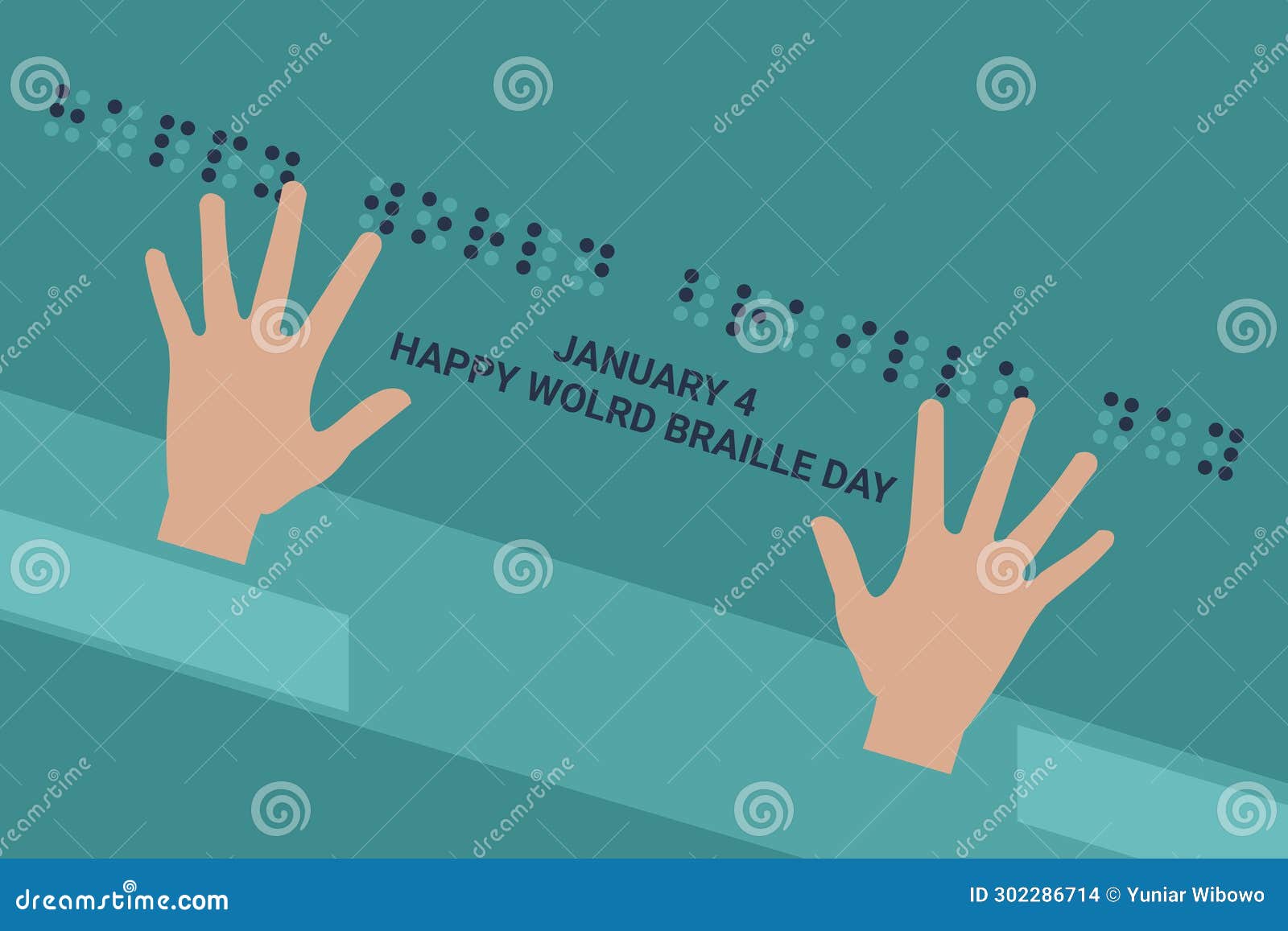 January 4. Happy World Braille Day Vector Illustration Stock Vector ...