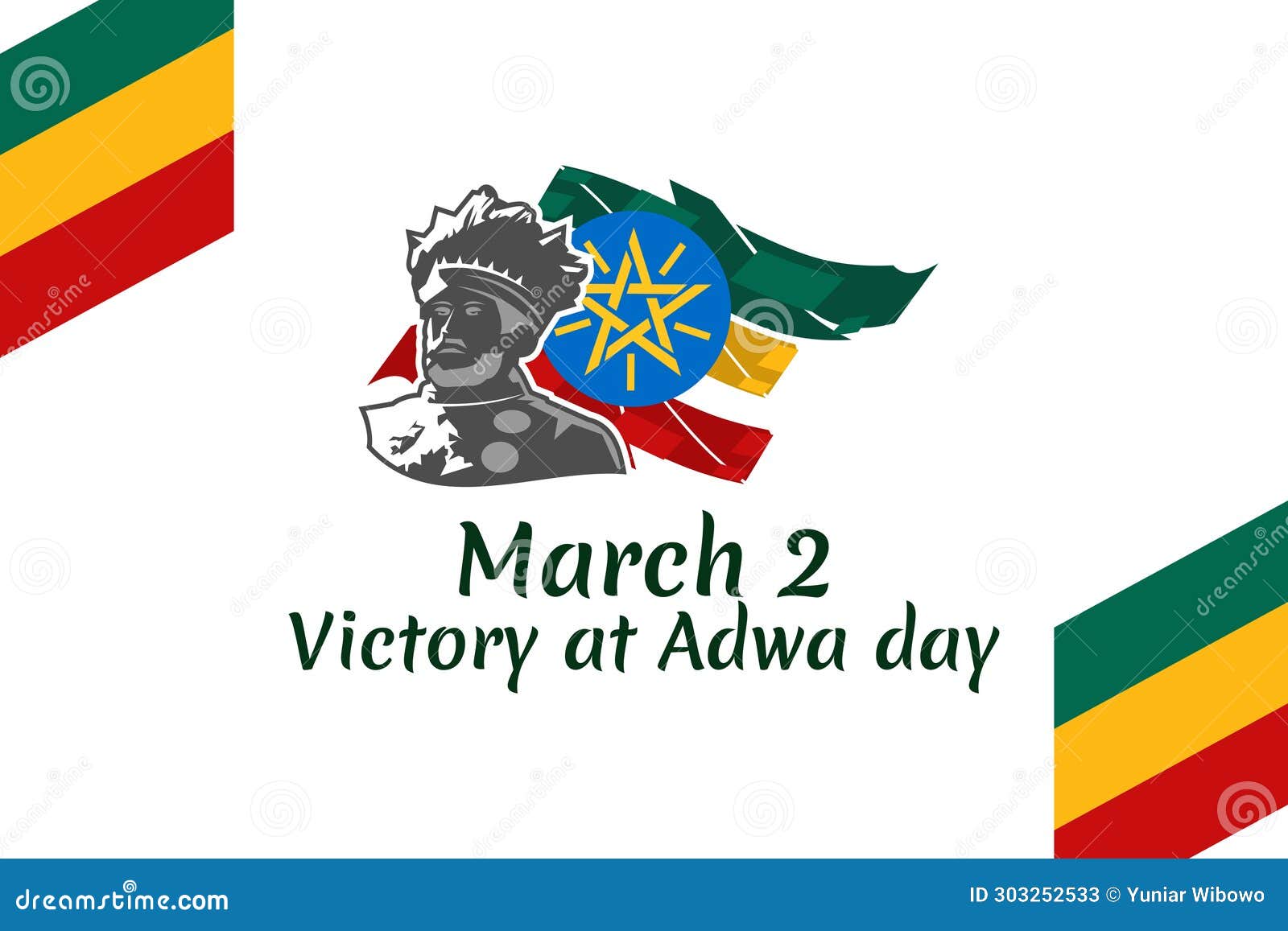 March 2, Victory at Adwa Day. Public Holidays in Ethiopia Vector ...