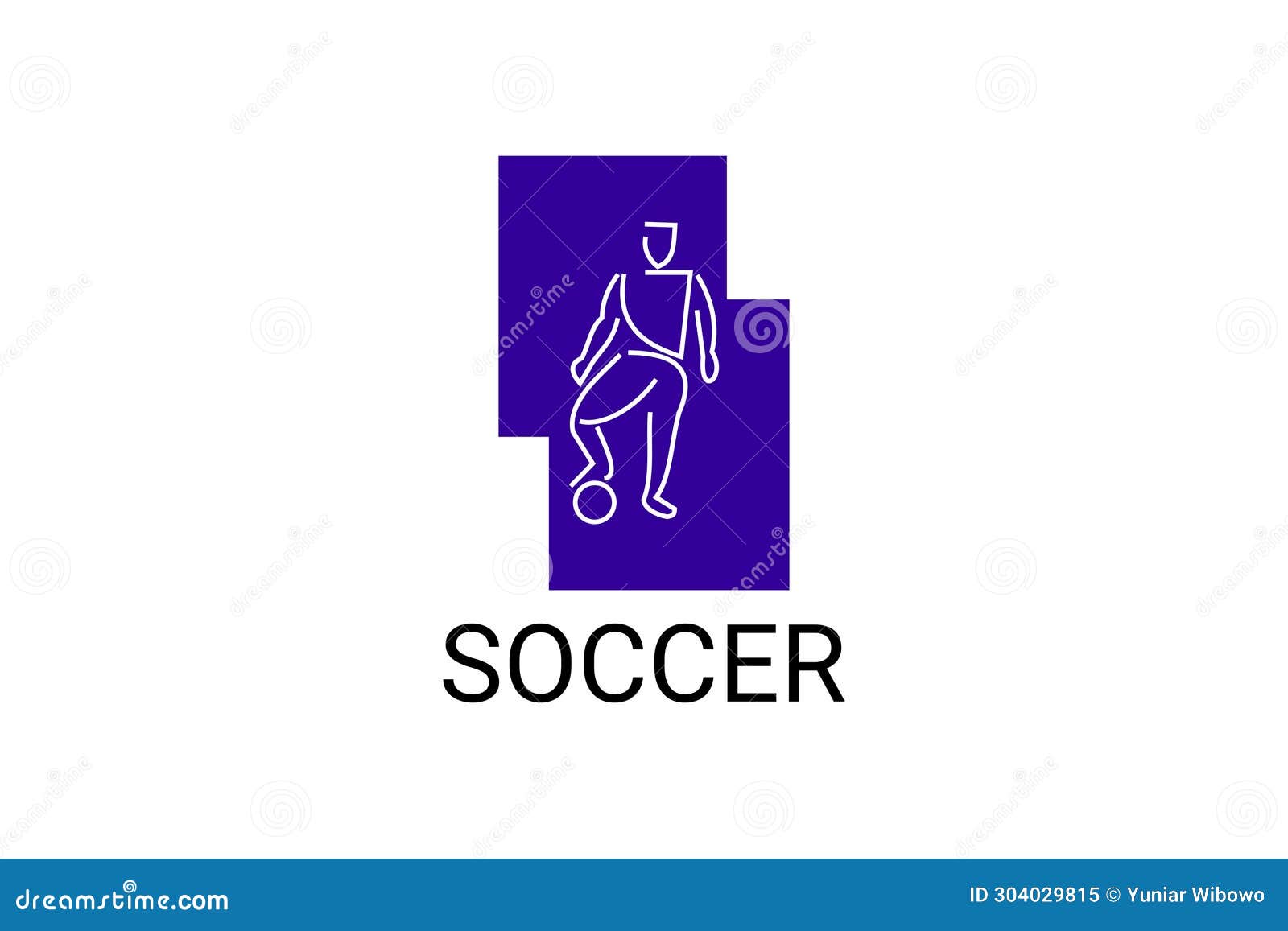 Soccer or Football Sport Vector Line Icon. Sportman, Playing Football ...