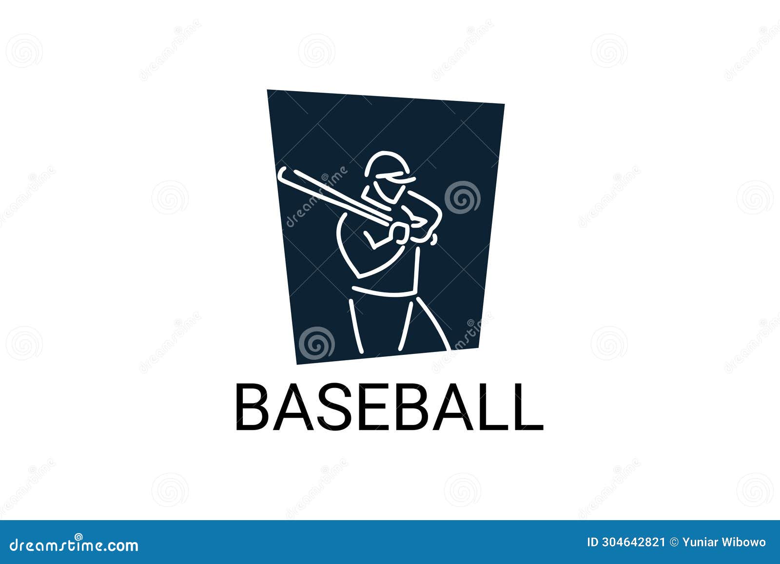 Baseball Player Vector Line Icon. Batter and Ball Logo, Equipment Sign ...