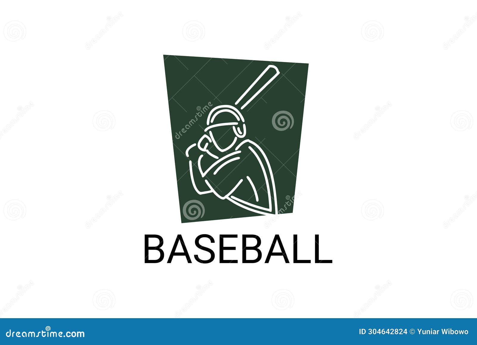 Baseball Player Vector Line Icon. Batter and Ball Logo, Equipment Sign ...