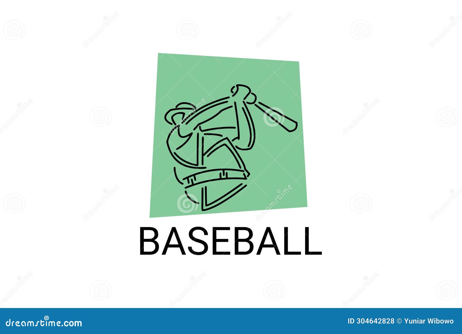 Baseball Player Vector Line Icon. Batter and Ball Logo, Equipment Sign ...