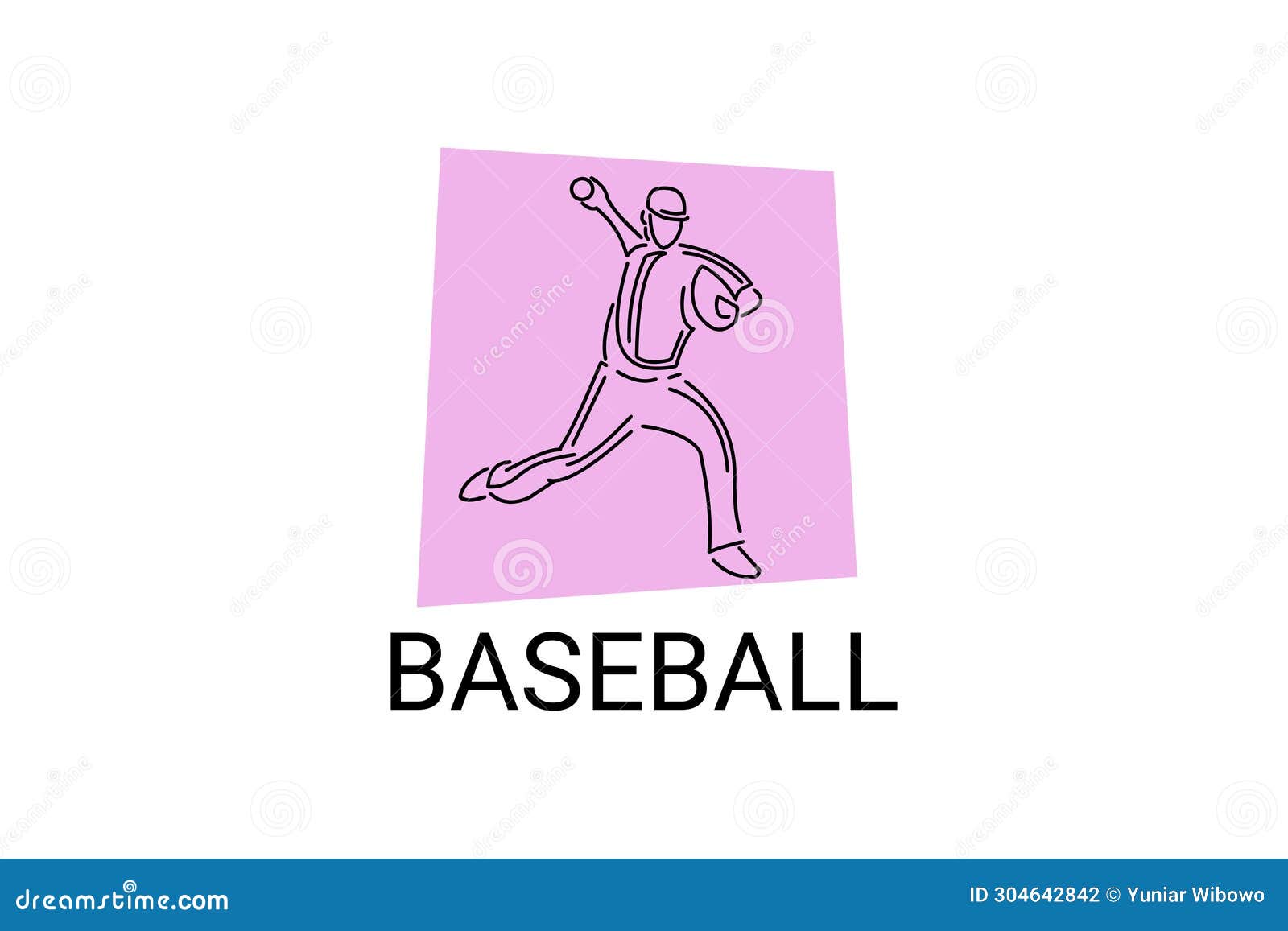 Baseball Player Vector Line Icon. Batter and Ball Logo, Equipment Sign ...