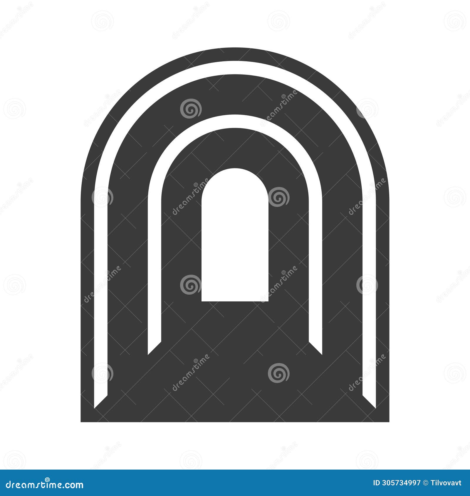 Corridor Glyph Icon Isolated on White Background. Stock Vector ...