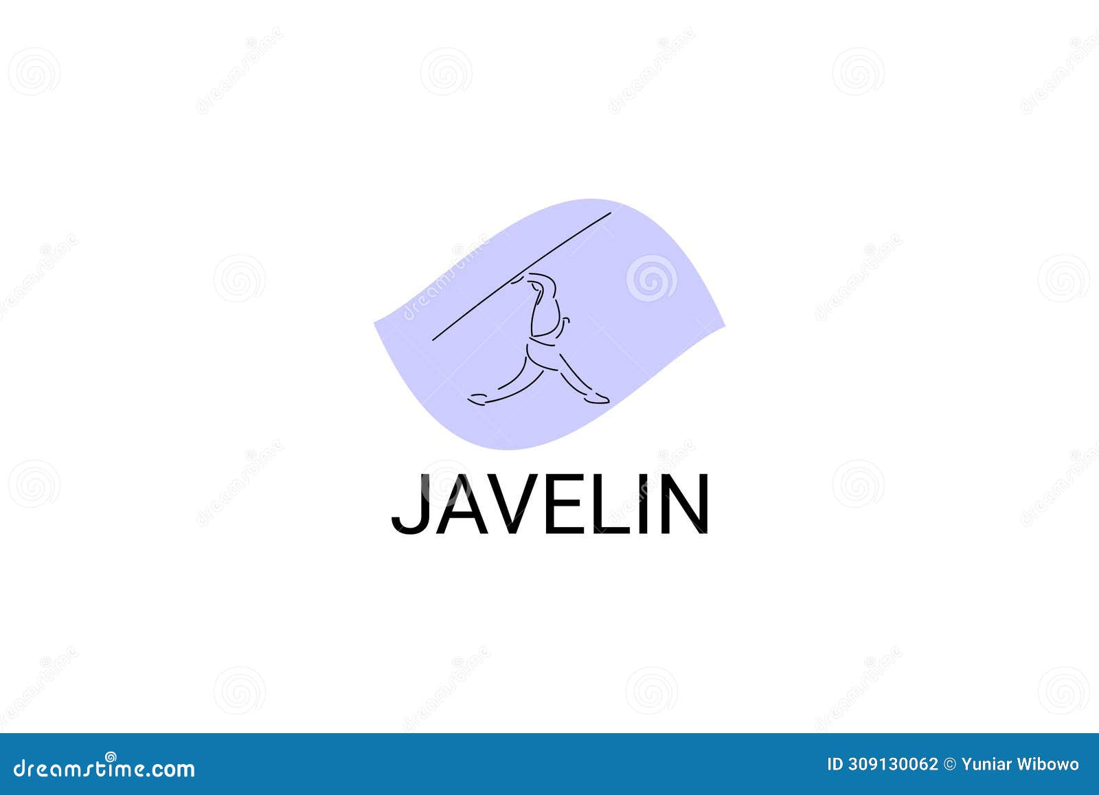 Javelin Throw Sport Vector Line Icon. Javelin Throw Stance Stock Vector ...
