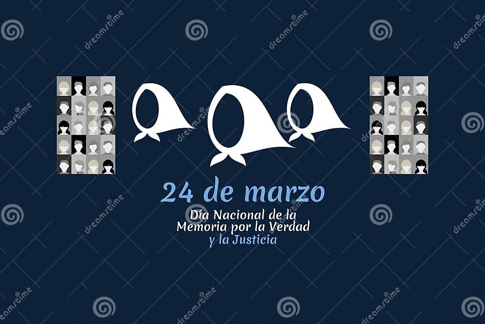 Translation: March 24, Day of Remembrance for Truth and Justice Vector ...