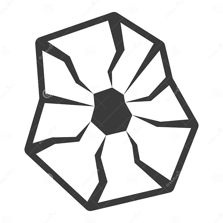 Abyss Glyph Icon Isolated on White Background.Vector Illustration Stock ...