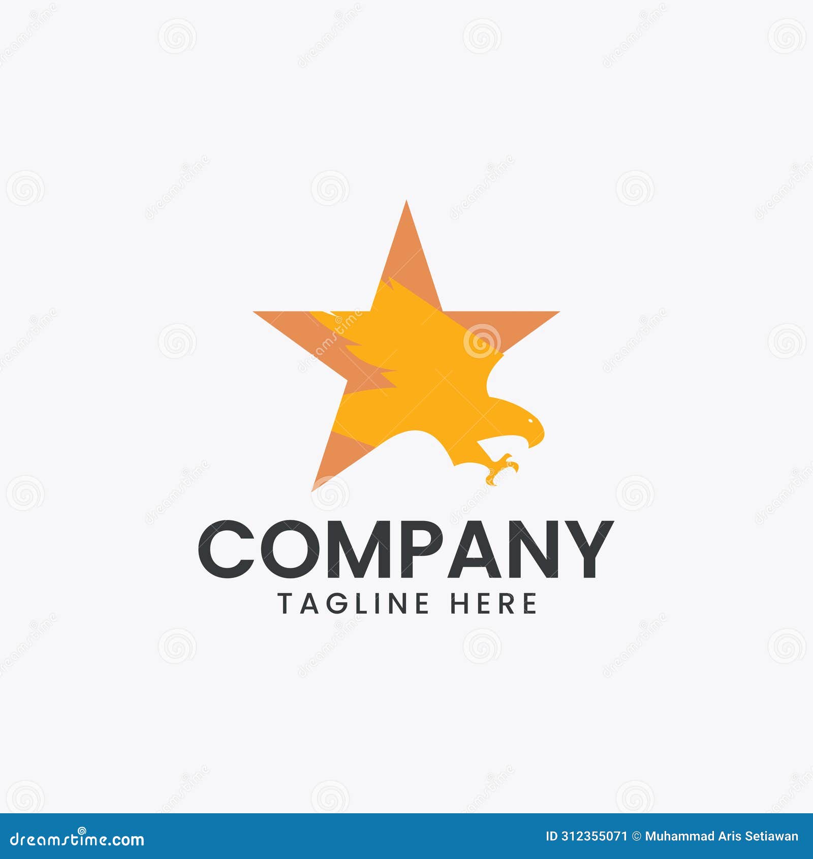 Design Logo Star Falcon Icon Symbol Vector Stock Vector - Illustration ...