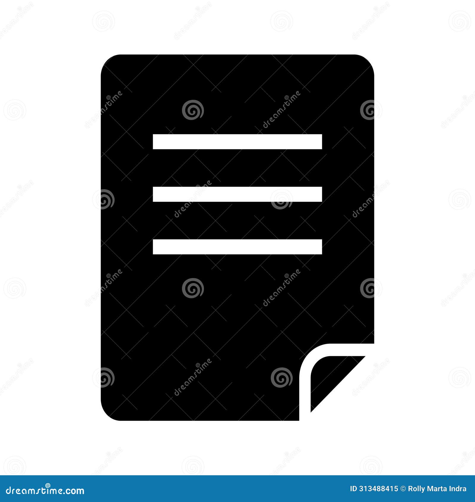 Mobile Document. Noted Vector Icon. Stock Vector - Illustration of ...