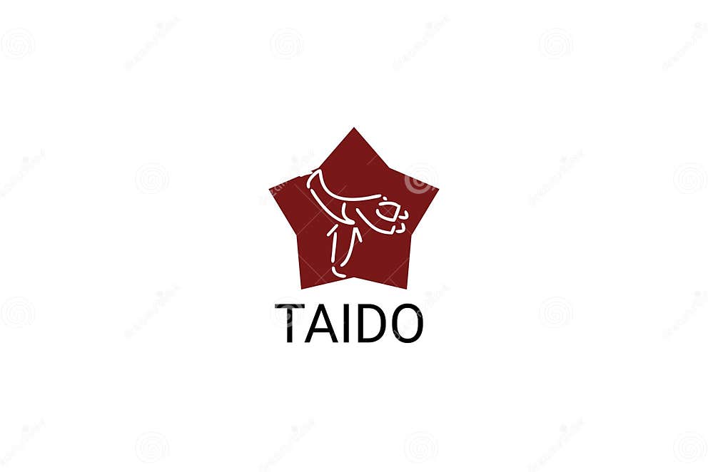 Taido (way of the Body) Sport Vector Line Icon. Sportman, Fighting ...