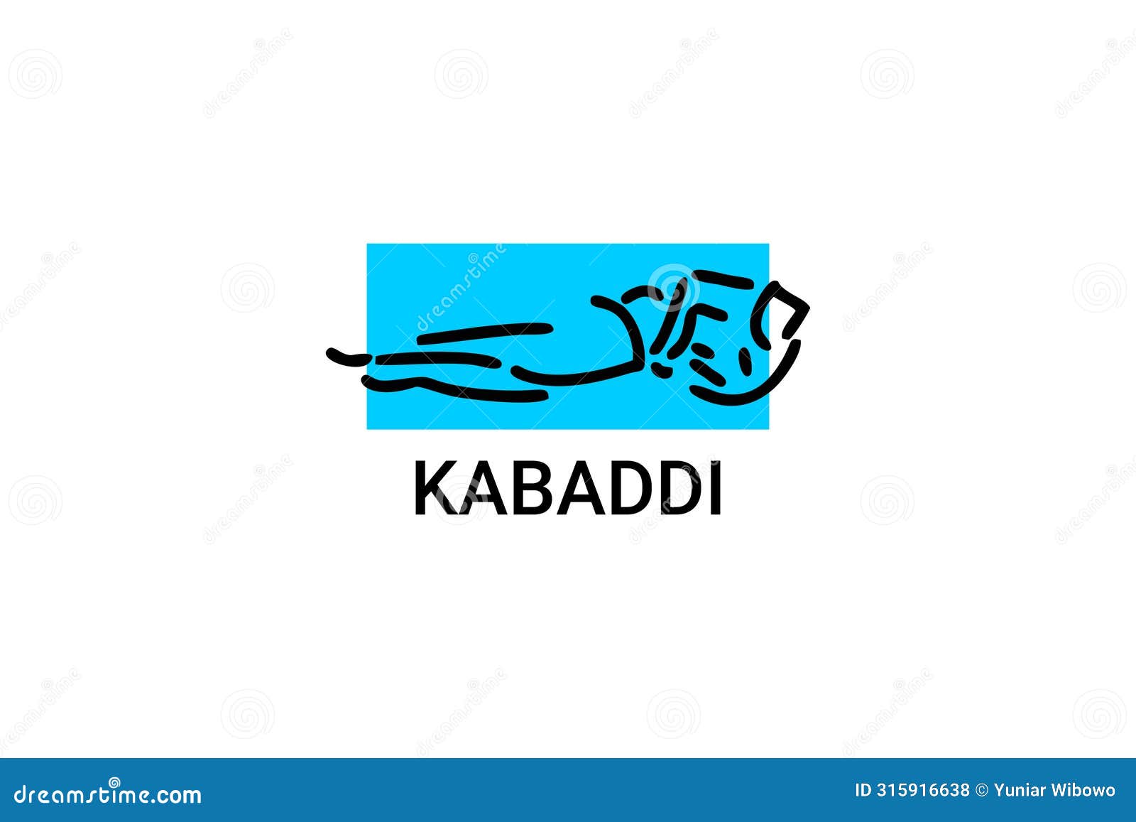 Kabaddi Sport Vector Line Icon. Sportman Practicing Kabaddi Stock ...