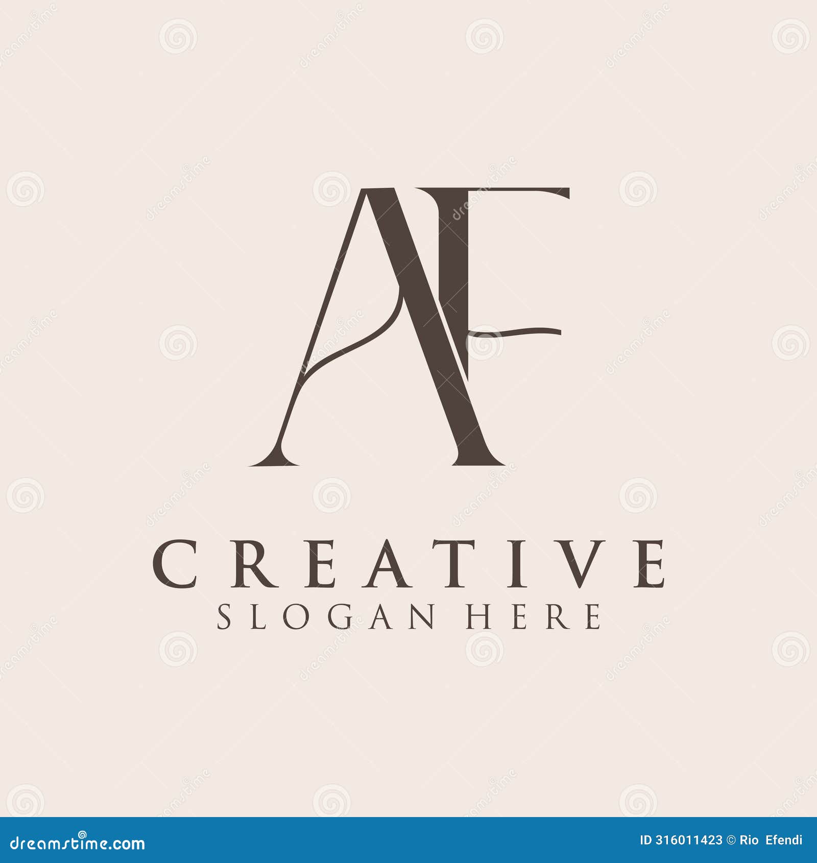 Initial Letter AF Logo Design Vector Template Illustration Creative ...