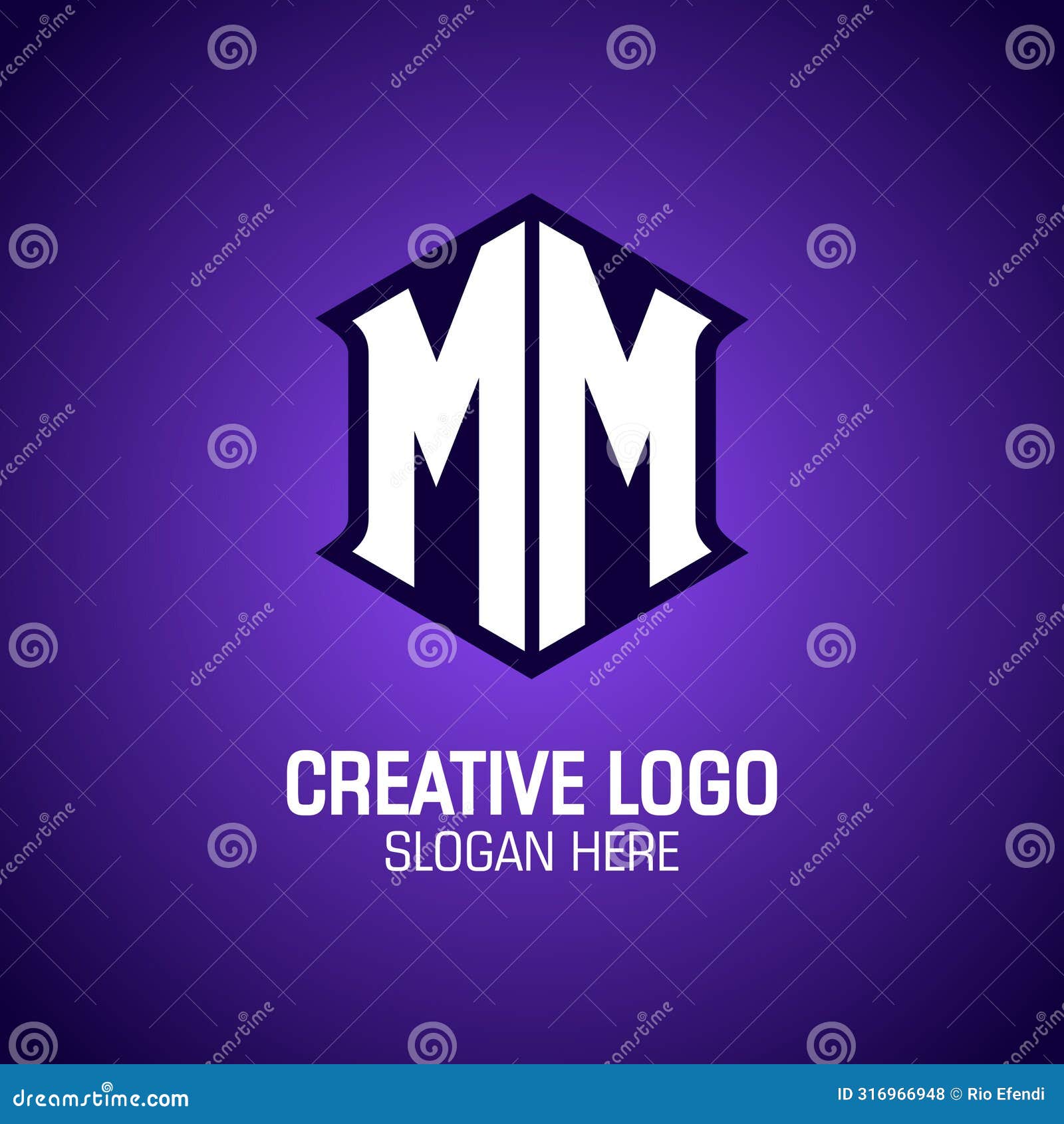 MM Initials Monogram Text Elegant Design. Modern Style Creative in ...