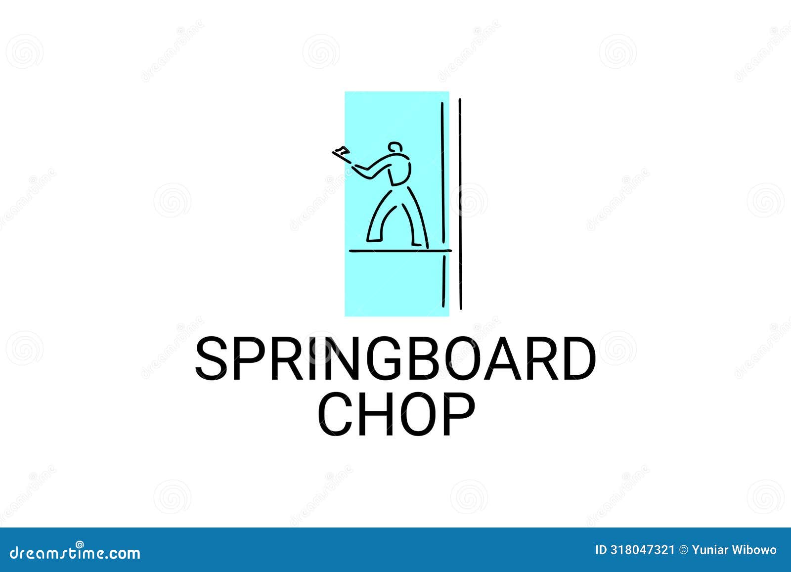 Springboard Chop Vector Line Icon. Lumberjack Sport Stock Vector ...