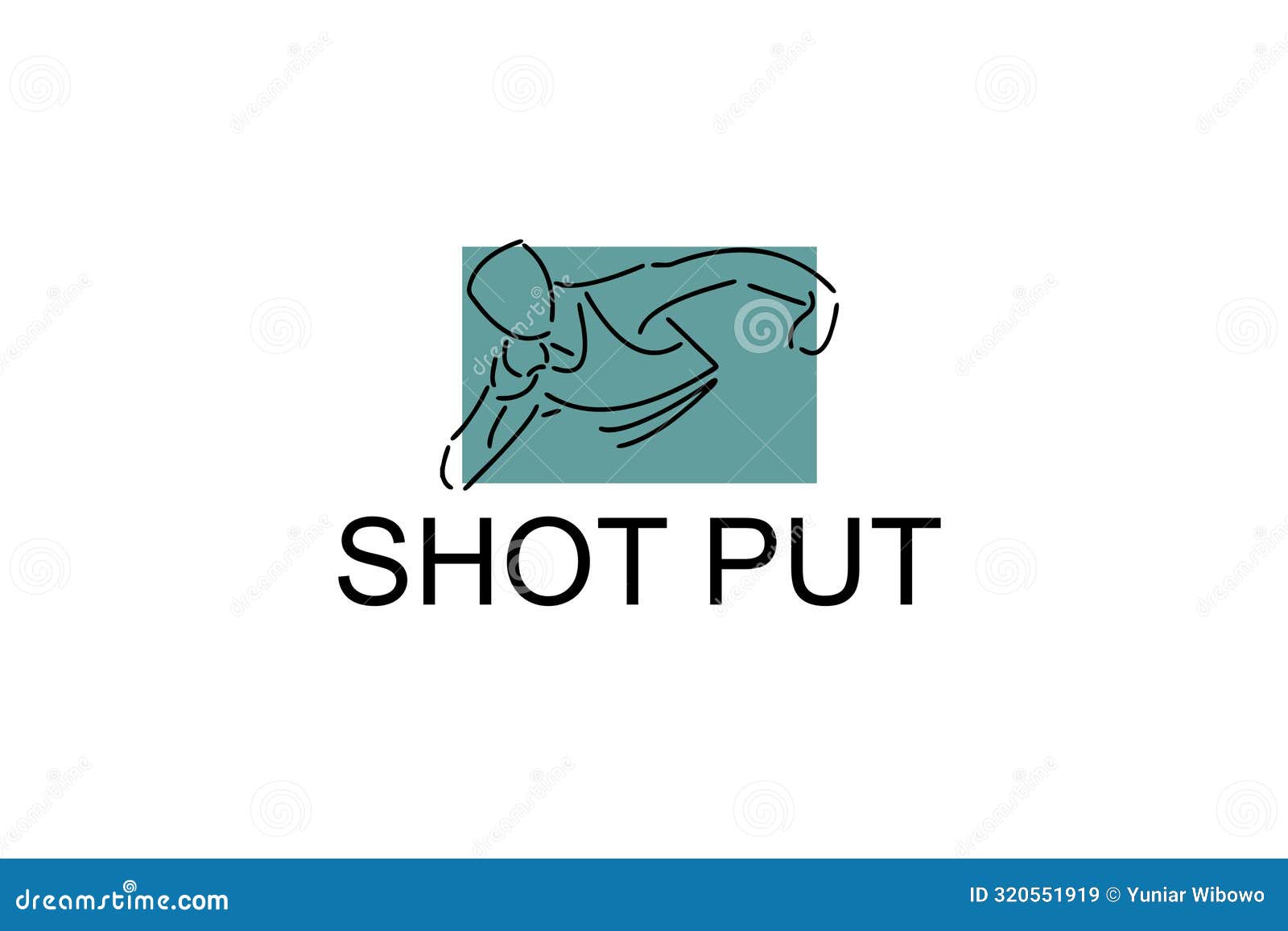 Shot Put Sport Vector Line Icon. Athlete Practice Shot Put, Throwing ...