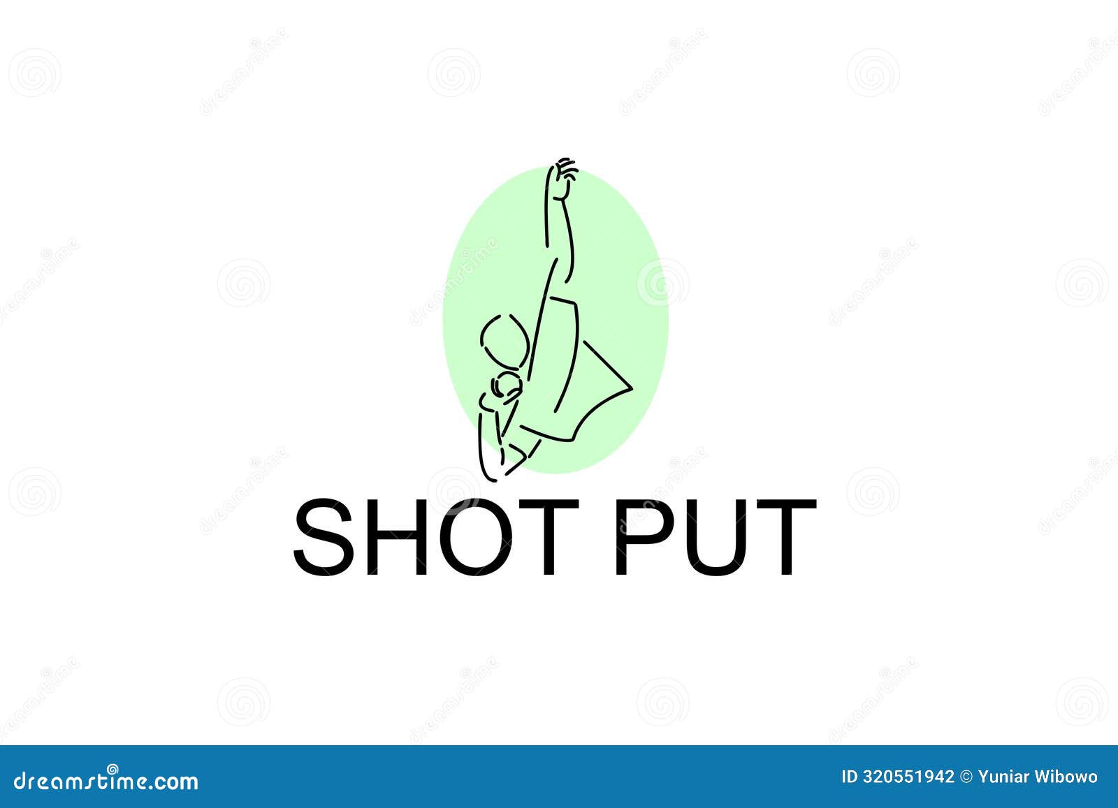 Shot Put Sport Vector Line Icon. Athlete Practice Shot Put, Throwing ...