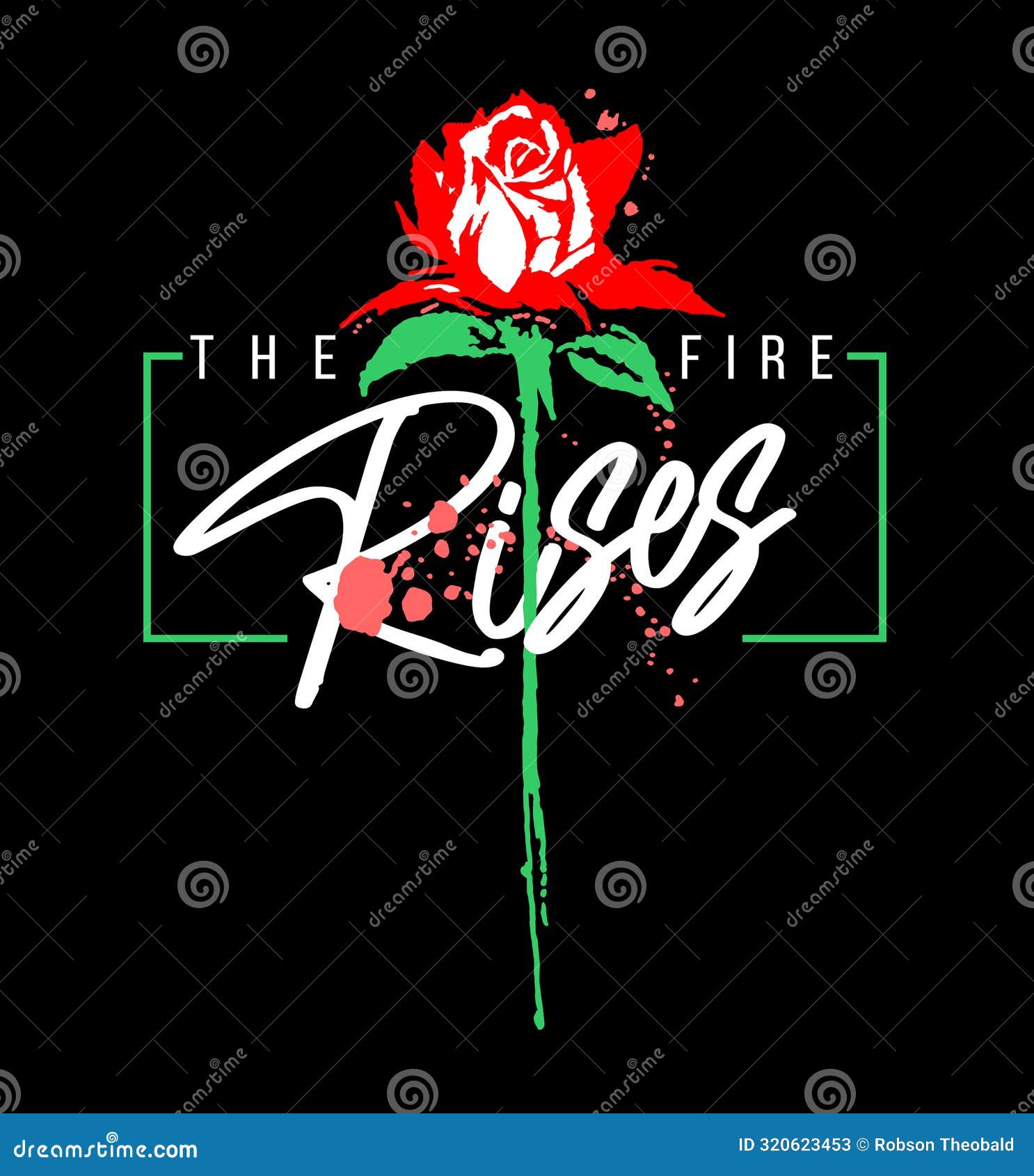 The fire rises. stock vector. Illustration of hand, element - 320623453