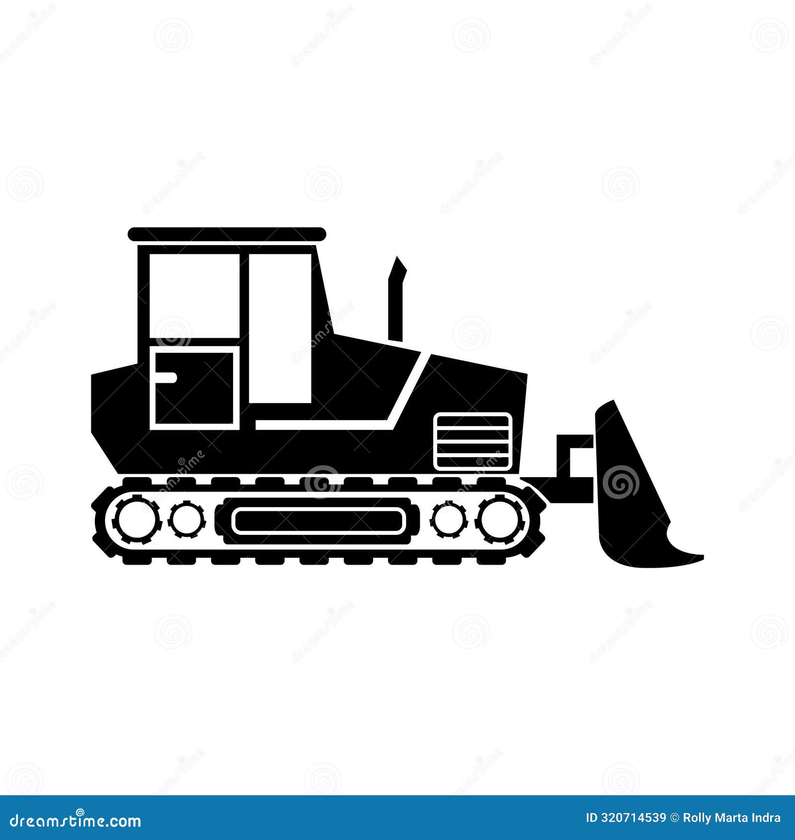 Draw The Crawler Crane. Vector Construction Site Drawing Practice ...