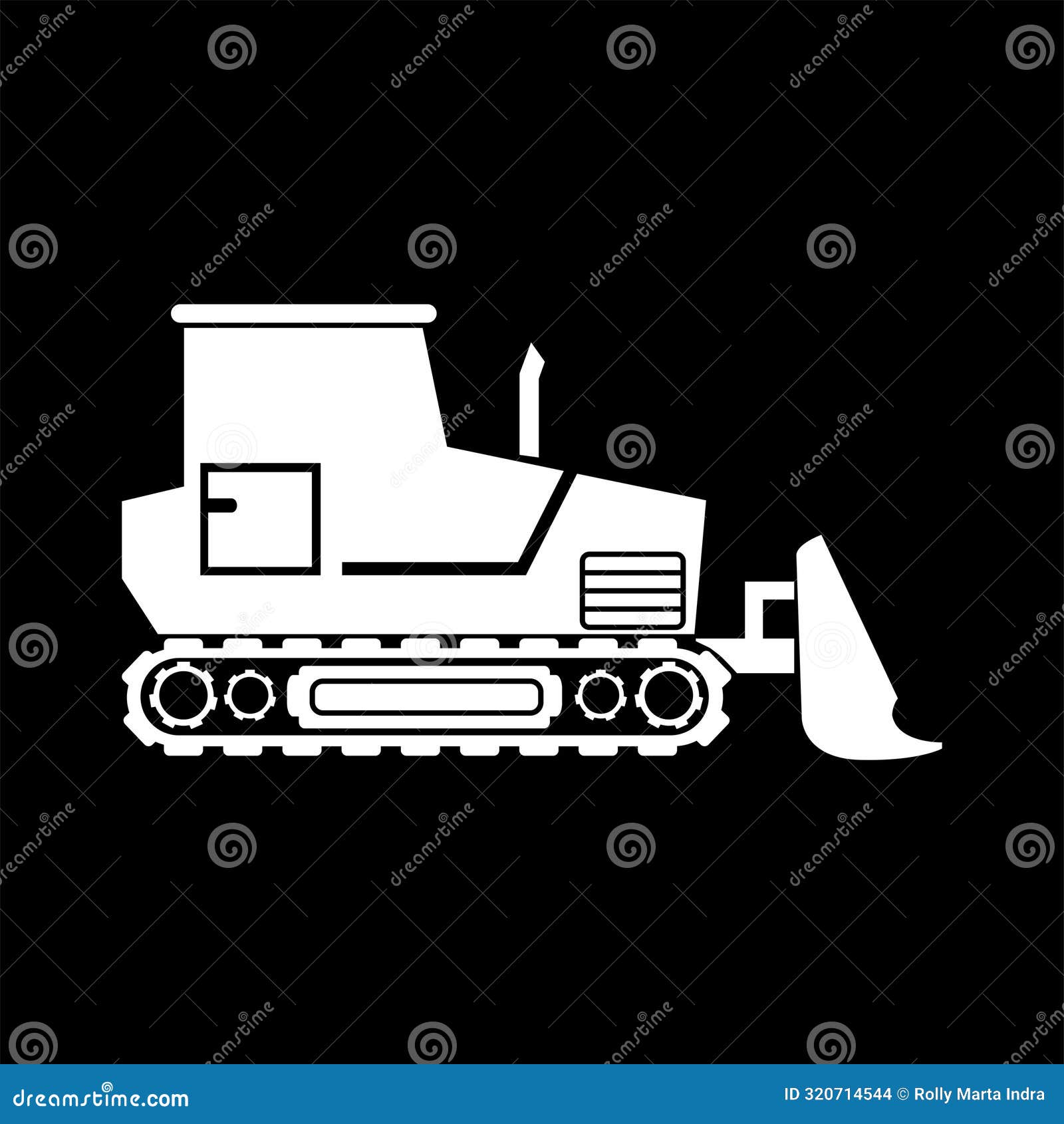 Draw The Crawler Crane. Vector Construction Site Drawing Practice ...