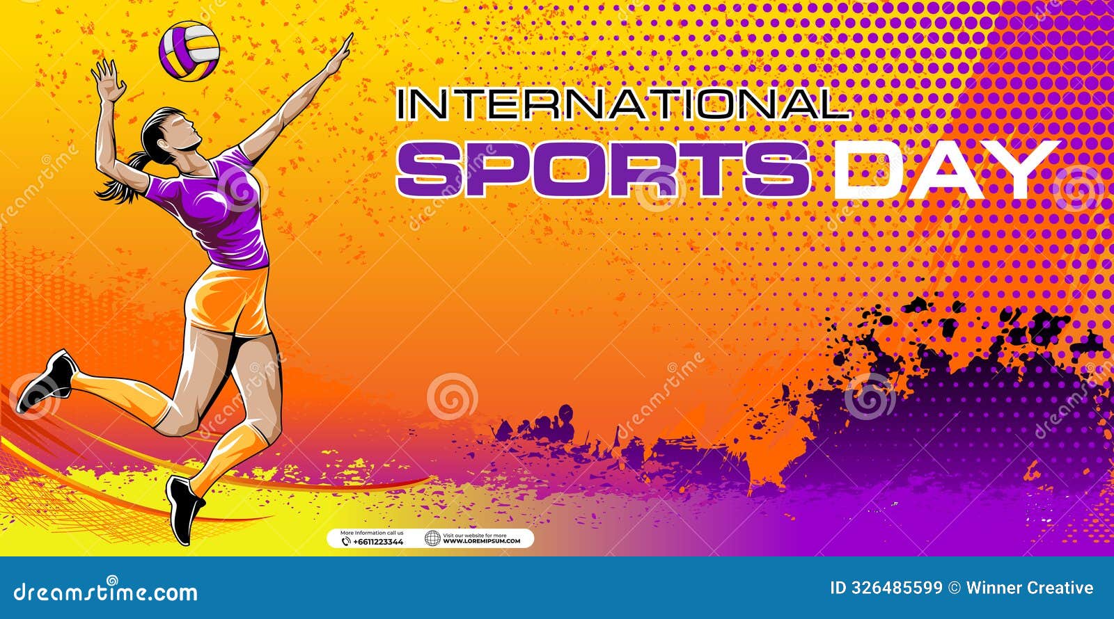 VOLLEYBALL Sports Field Markings Lines. Outline VOLLEYBALL Playground ...