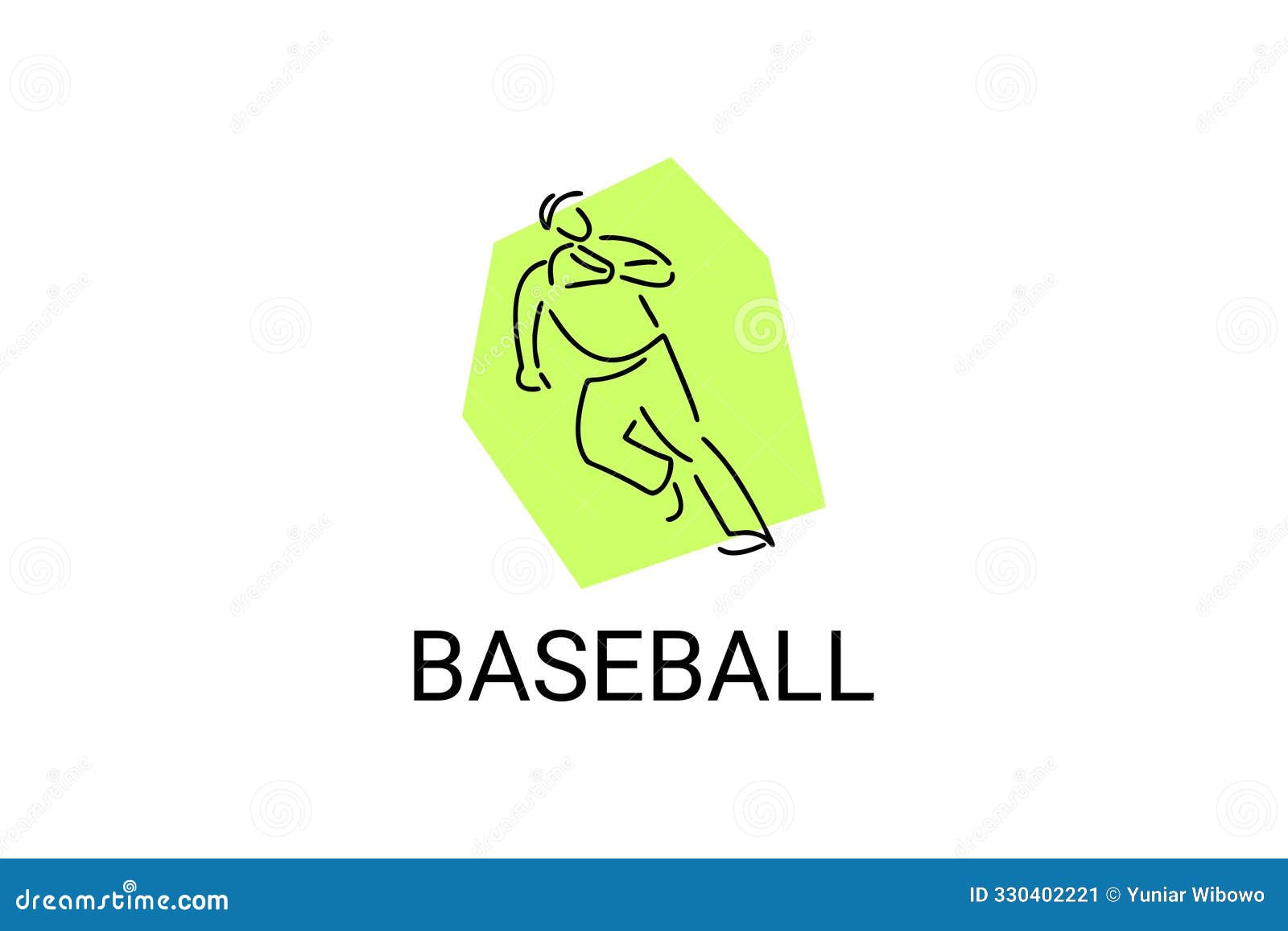 Baseball Player Vector Line Icon. Batter and Ball Logo, Equipment Sign ...