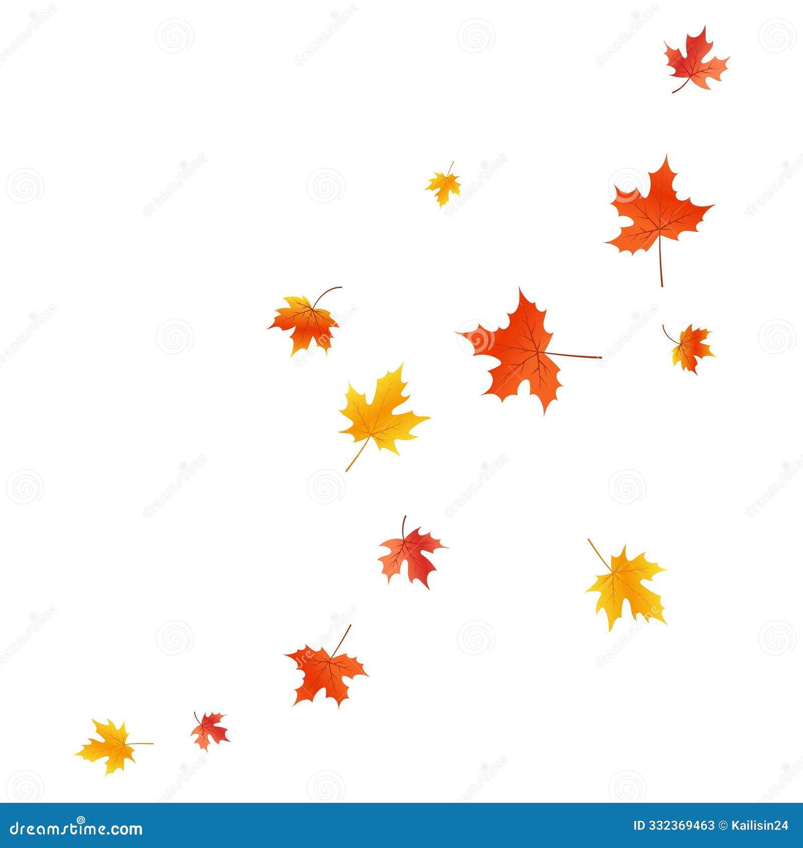 Composition of Flying Maple Leaves. Autumn Background Stock ...