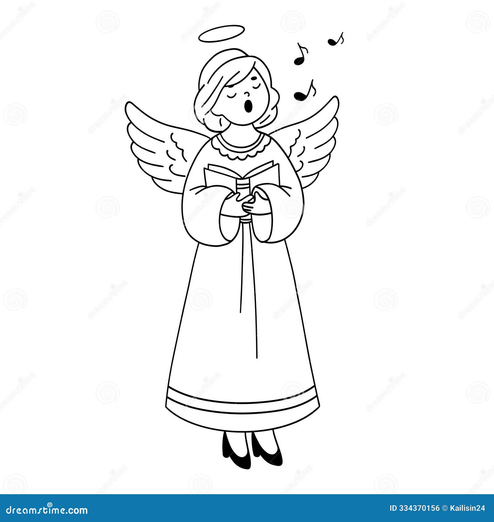 Linear Angel Icon From Emotions Outline Collection. Thin Line Angel ...