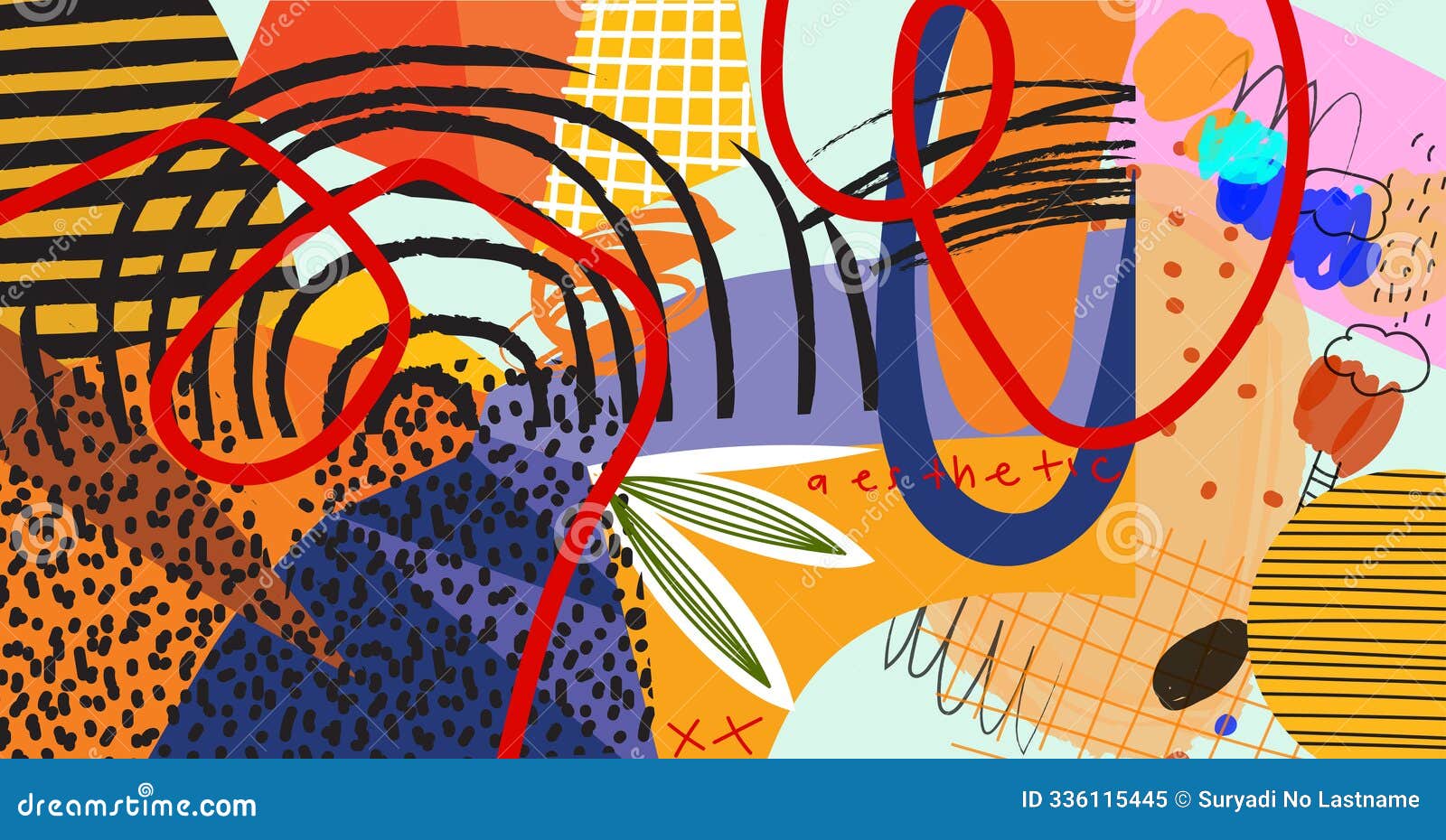 Artistic Abstract Geometric Rough Grunge Line Art Pattern Background ...