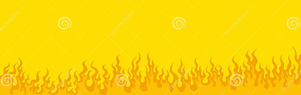 Modern Yellow Fire Background with Stripes. Stock Illustration ...
